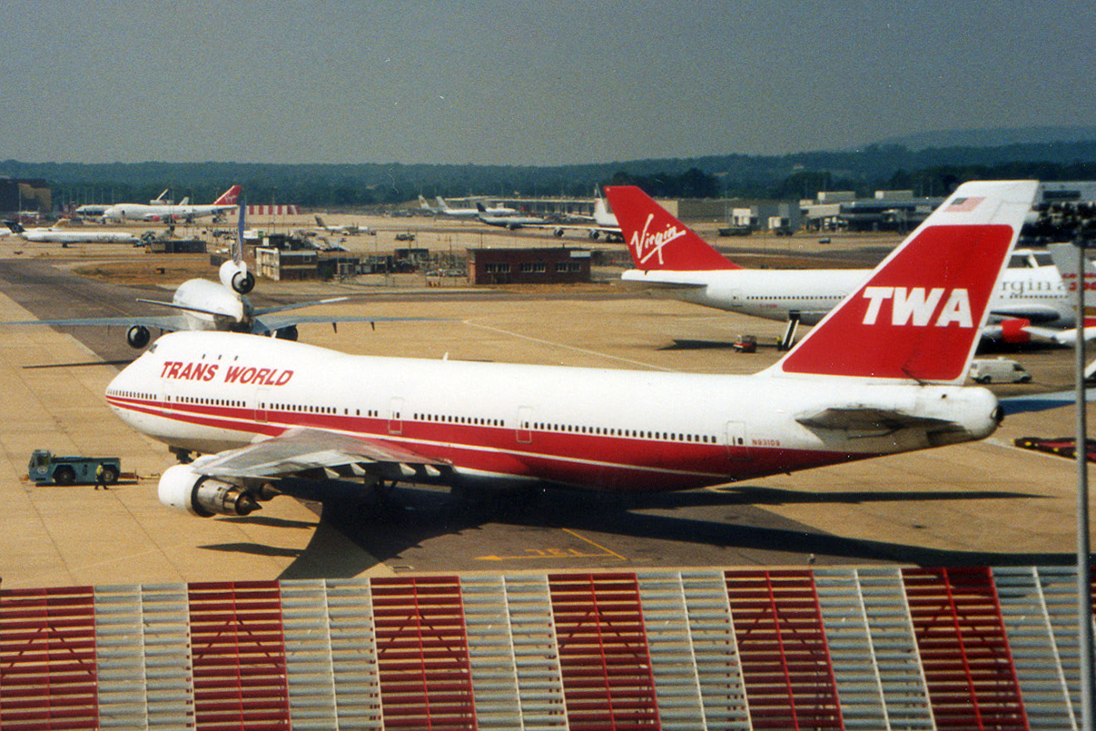 Orion's Aviation: TWA Boeing 747-100 @ Gatwick