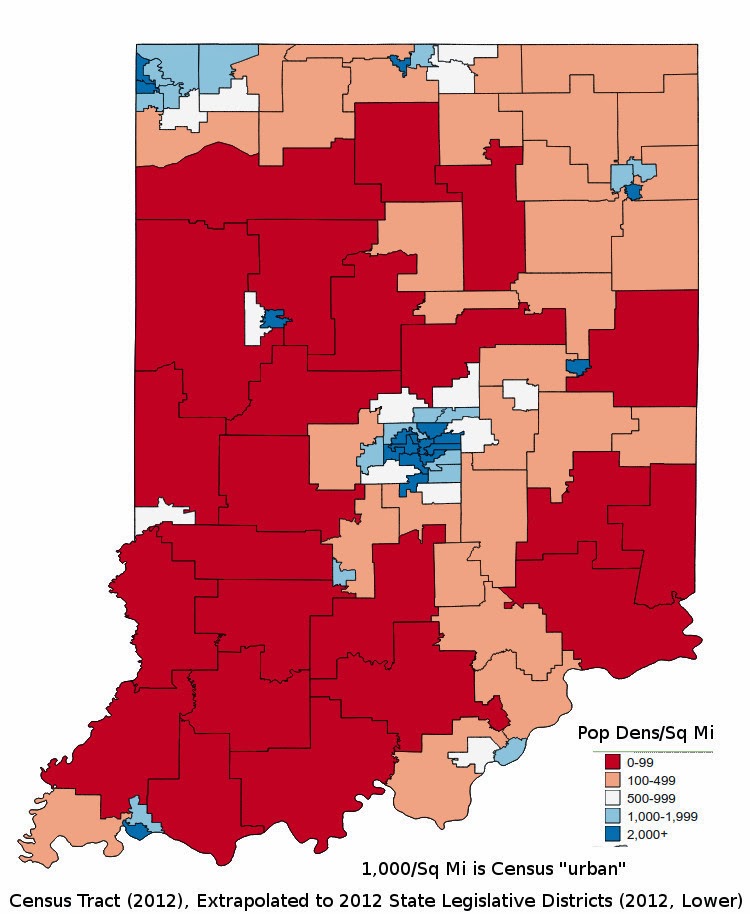 Sociologist in Fall Creek Place: Indiana State Legislative Districts vs ...