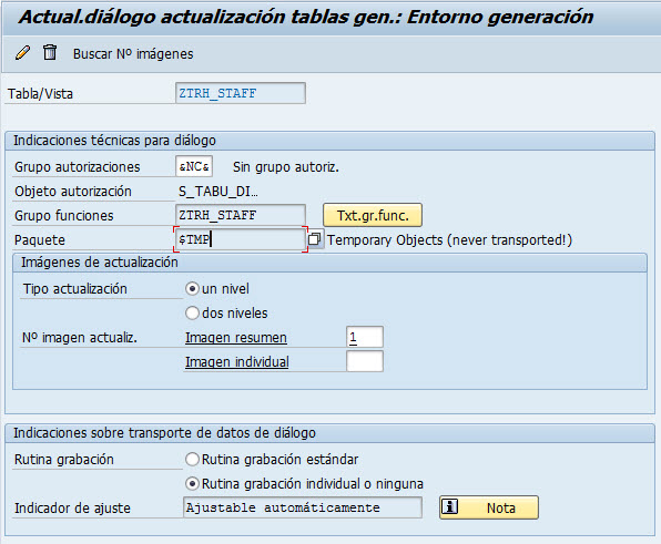 Display filtered data in SM30