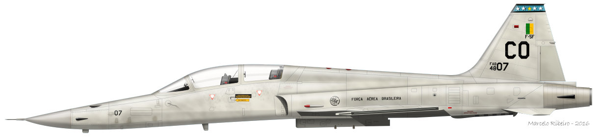 O F-5F Tiger II na Força Aérea Brasileira - Perfis de Aviões: Aviation ...