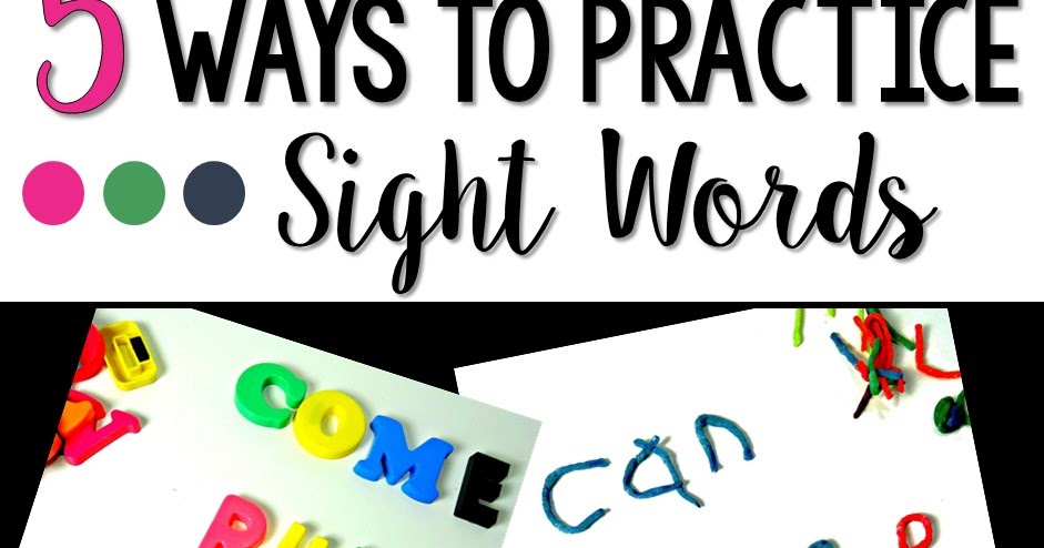5 Ways to Practice Sight Words + a Freebie | Sara J Creations