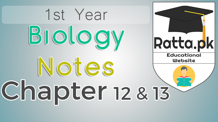1st Year Biology Notes Chapter 12 and 13 - 11th Class Bio Notes pdf ...