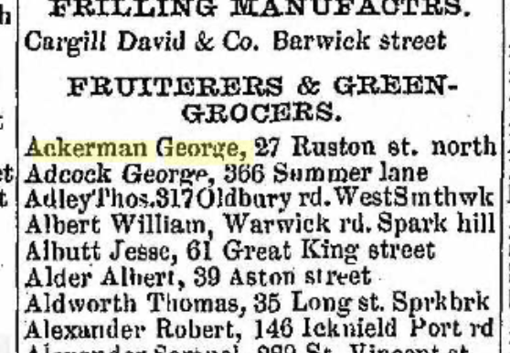 GatheringGardiners: George Ackerman 1825 - 1904