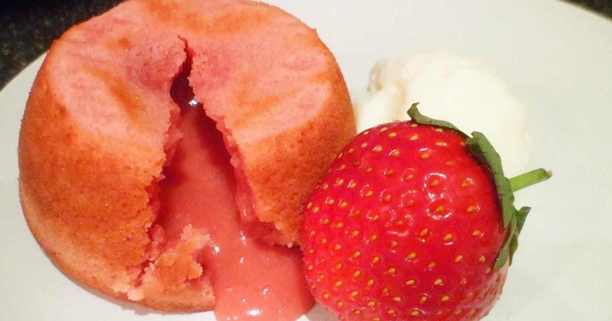 Strawberry White Chocolate Lava Cake – Recipe