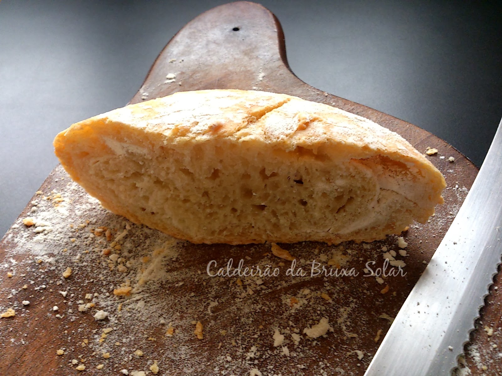 Receitas do Caldeirão : Pão rústico sem sova (de panela)