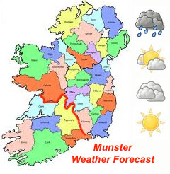 Weather forecast for Munster....Fri 17th May to Sun 19th May