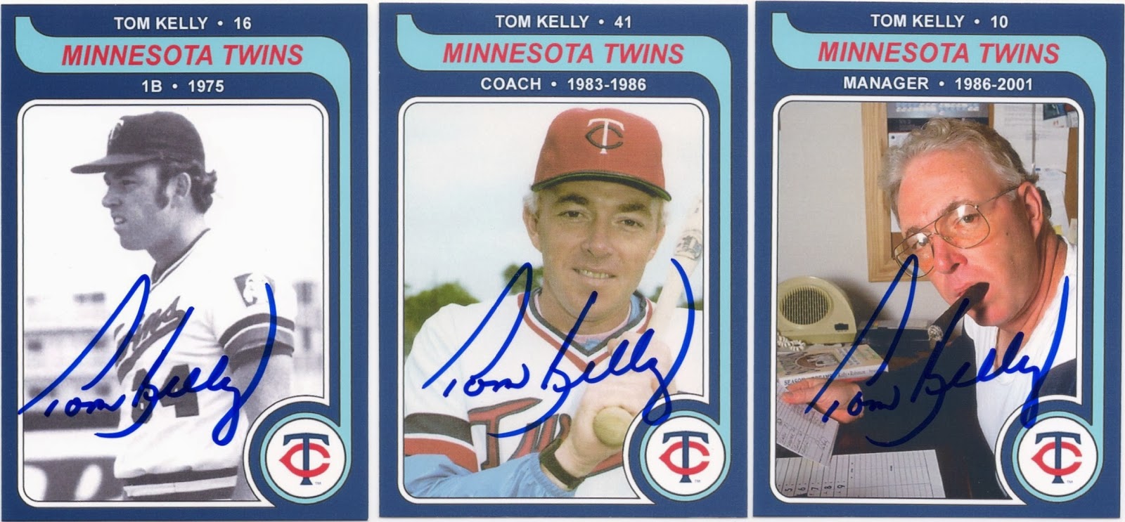 Minnesota Sports Autograph Project: TOM KELLY