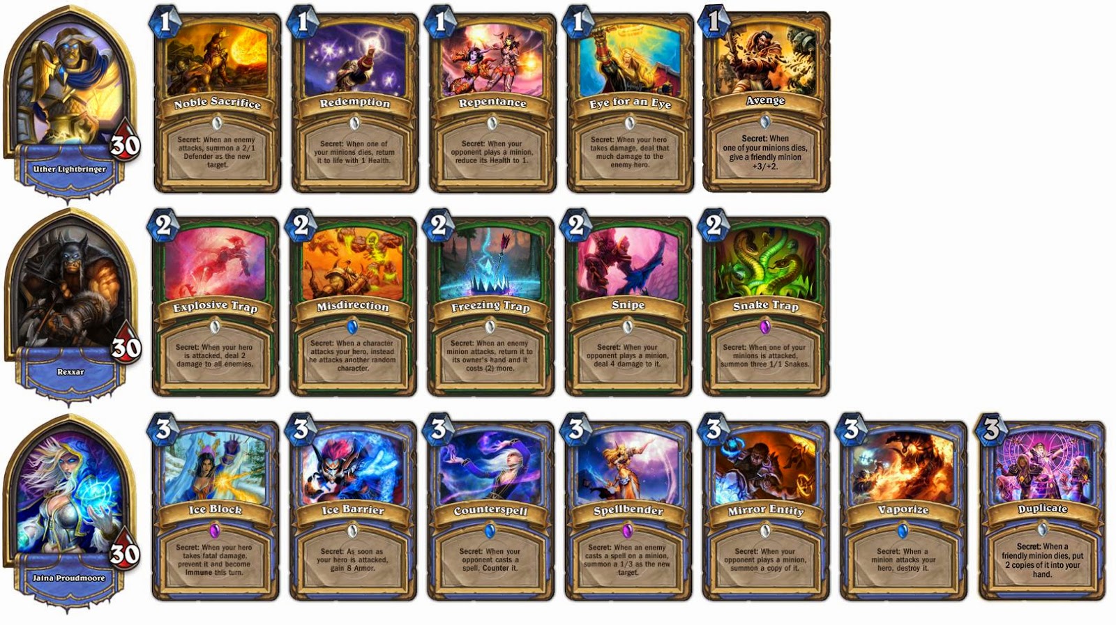 UPDATED HEARTHSTONE SECRETS LIST [WITH NAXX CARDS] ~ Hearth//Magic