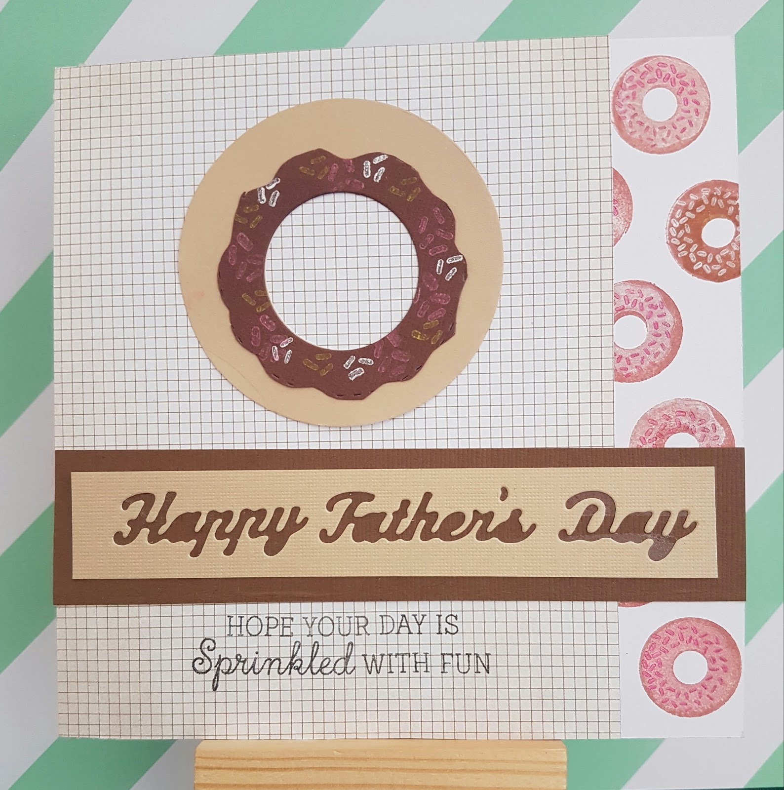 52 Weeks of Crafting: Project 327: Donut father's day card