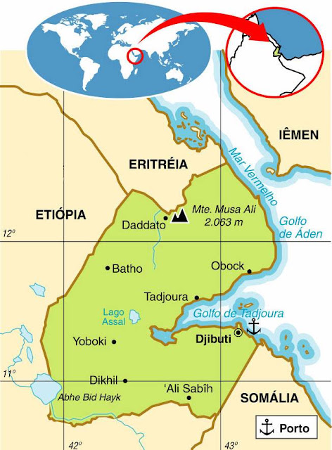 MAPAS DO DJIBOUTI - Geografia Total™