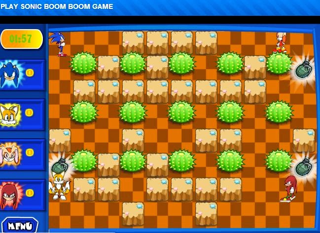 Play Free Games: Sonic Games : Play Sonic Boom Boom