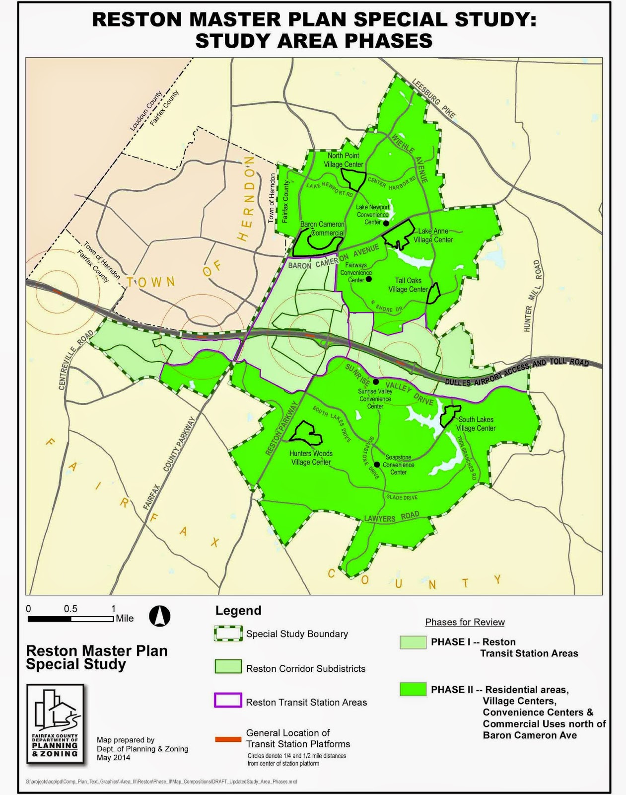 hickory cluster: RESTON MASTER PLAN PHASE II OPEN HSE @ JUN 7