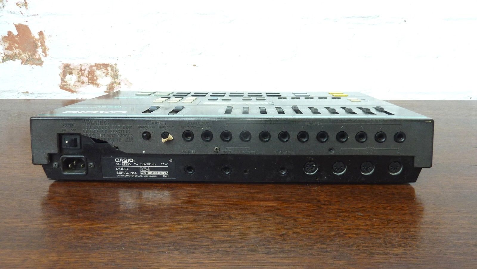 MATRIXSYNTH: CASIO RZ-1 VINTAGE DRUM MACHINE SAMPLER SYNTH SN 601068