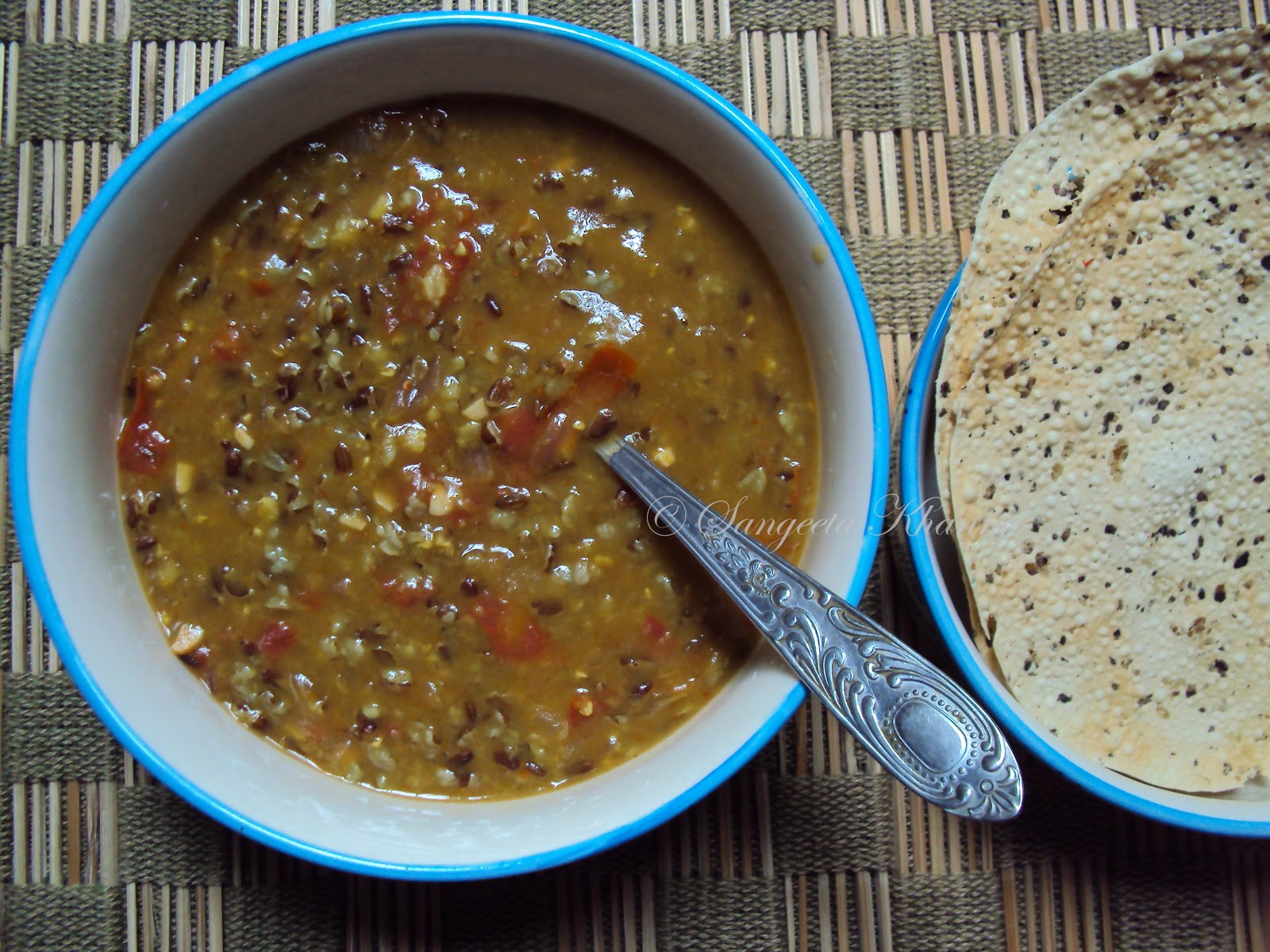 red lentil and red rice khichri ...a light cooling lunch for summers..