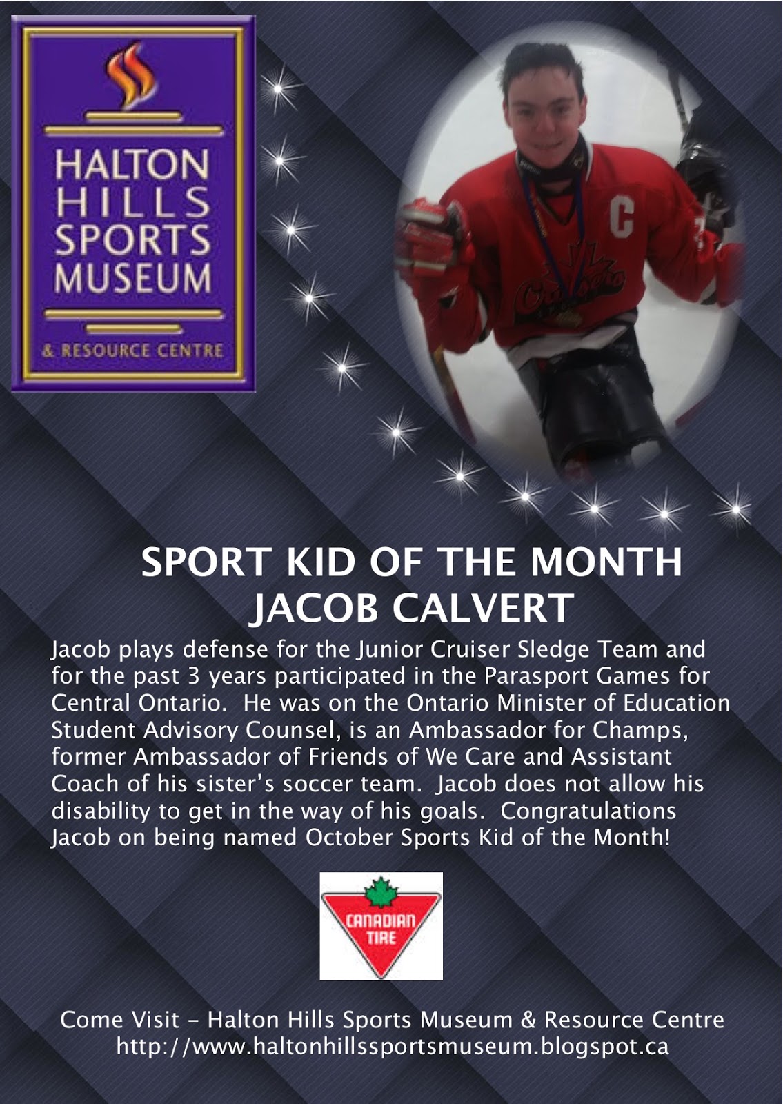 Halton Hills Sports Museum & Resource Centre: Sport Kid of the Month