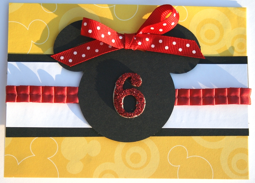 Pinterest Inspired - Minnie Mouse Card