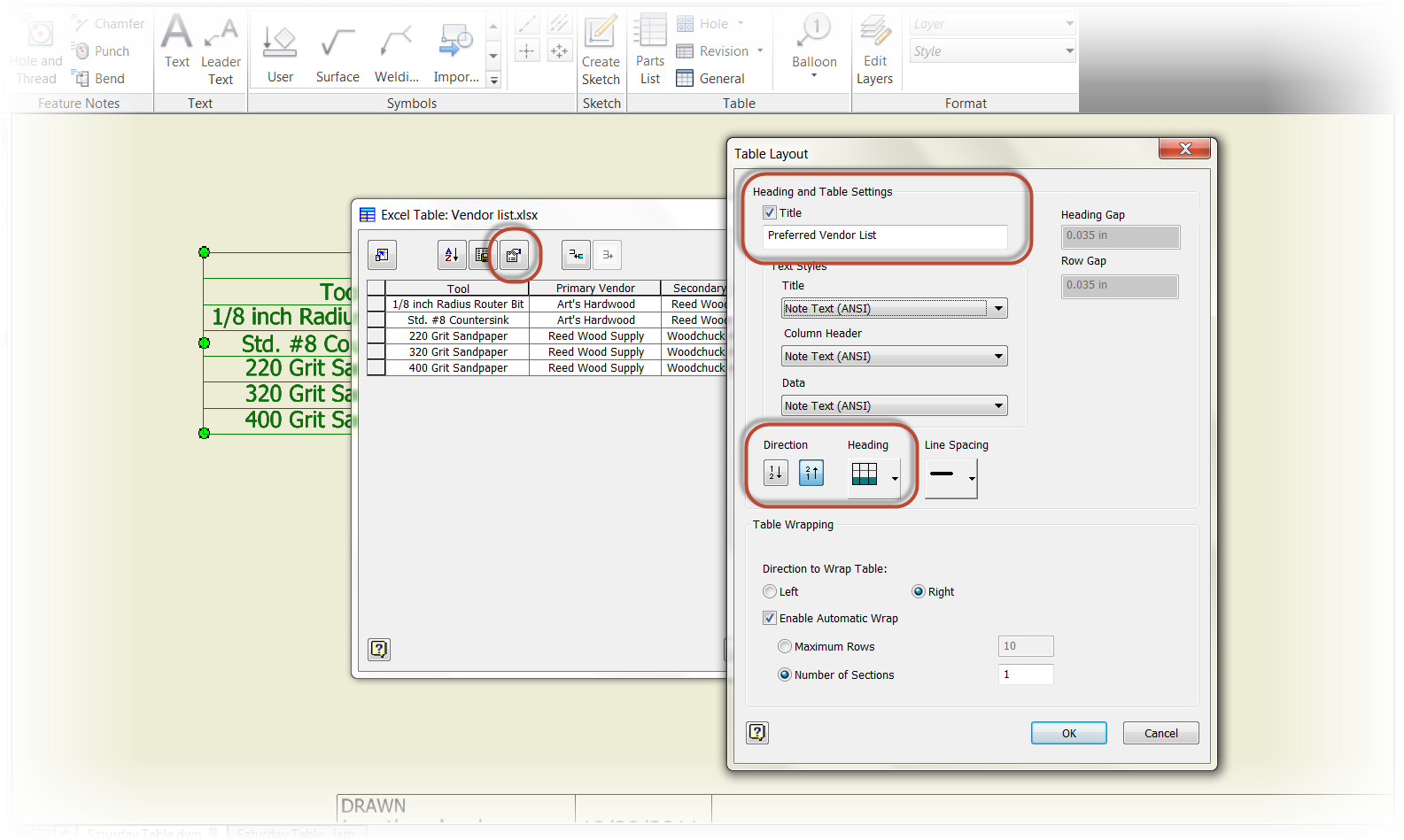 Inventor Tales: Inserting Microsoft Excel Tables into Autodesk Inventor ...