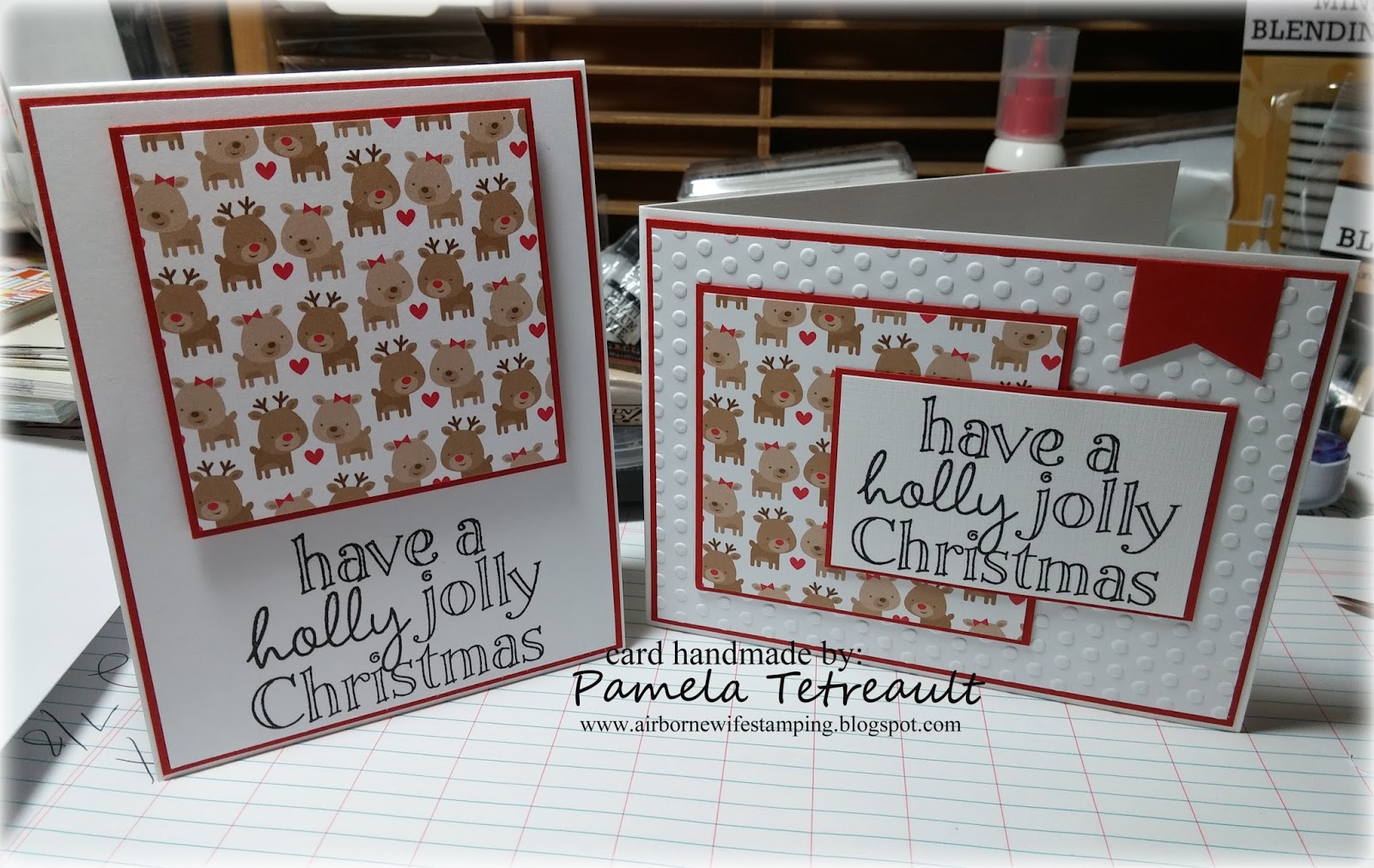 airbornewife's stamping spot: "HAVE A HOLLY JOLLY CHRISTMAS" cards for ...
