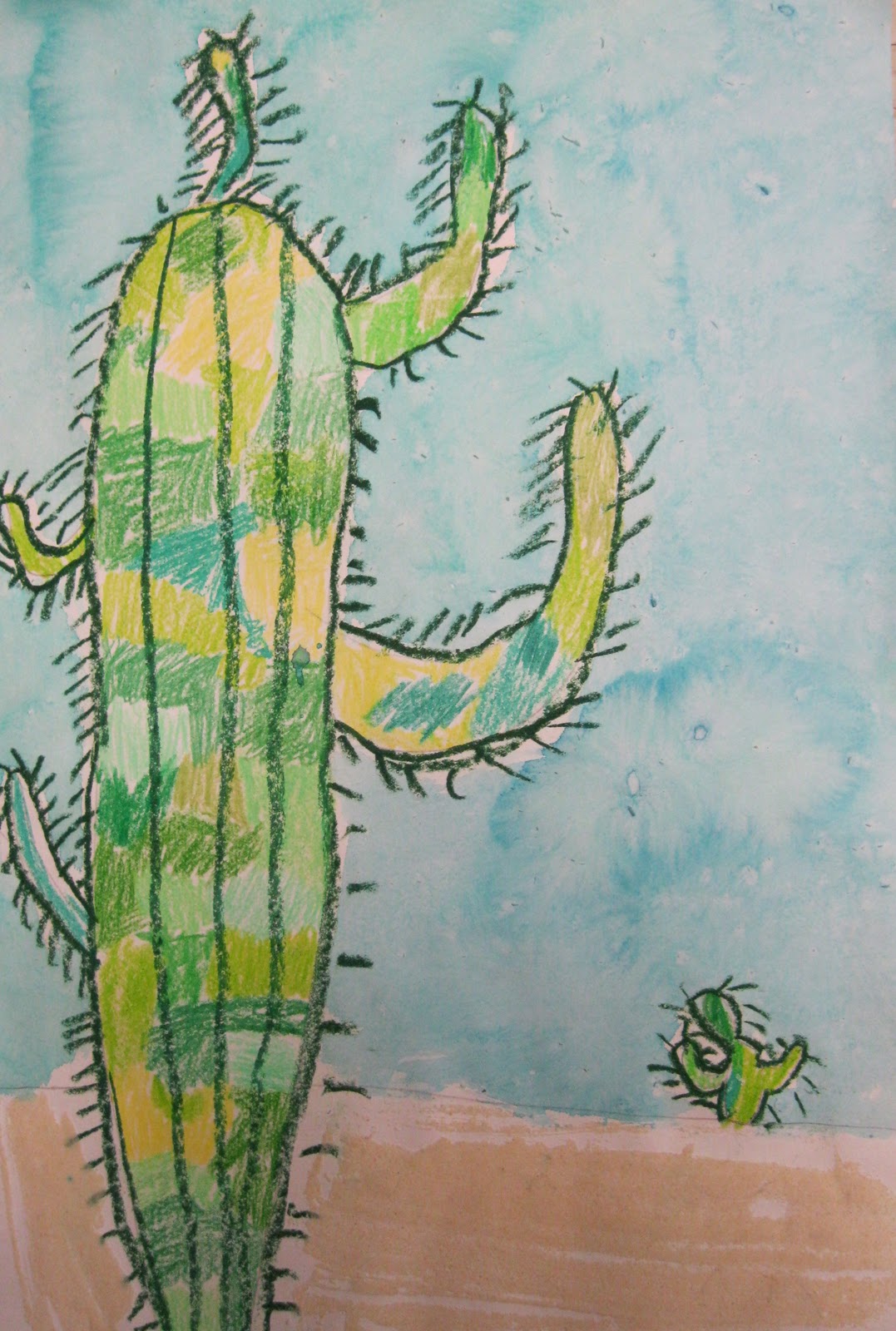 Color, collage, and much more: 1st Grade Desert Habitats