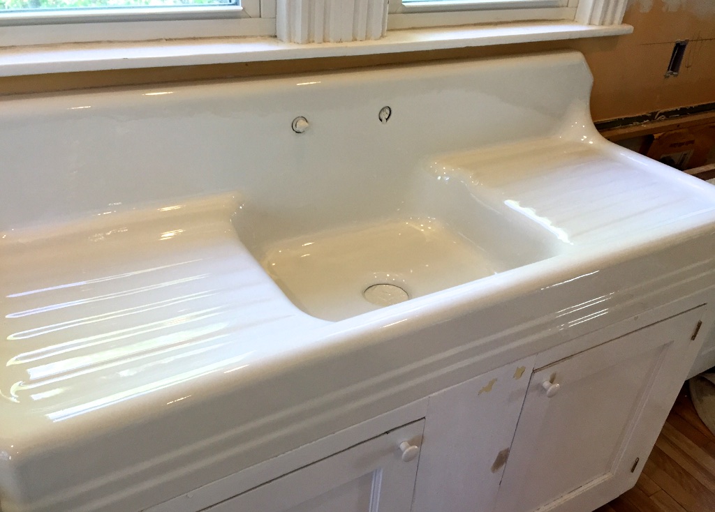 SoPo Cottage: Creating a Showpiece of our Antique Kitchen Sink