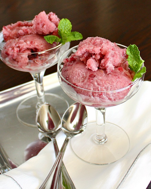 Fresh Grape and Champagne Sorbet for Jessica - Apple A Day