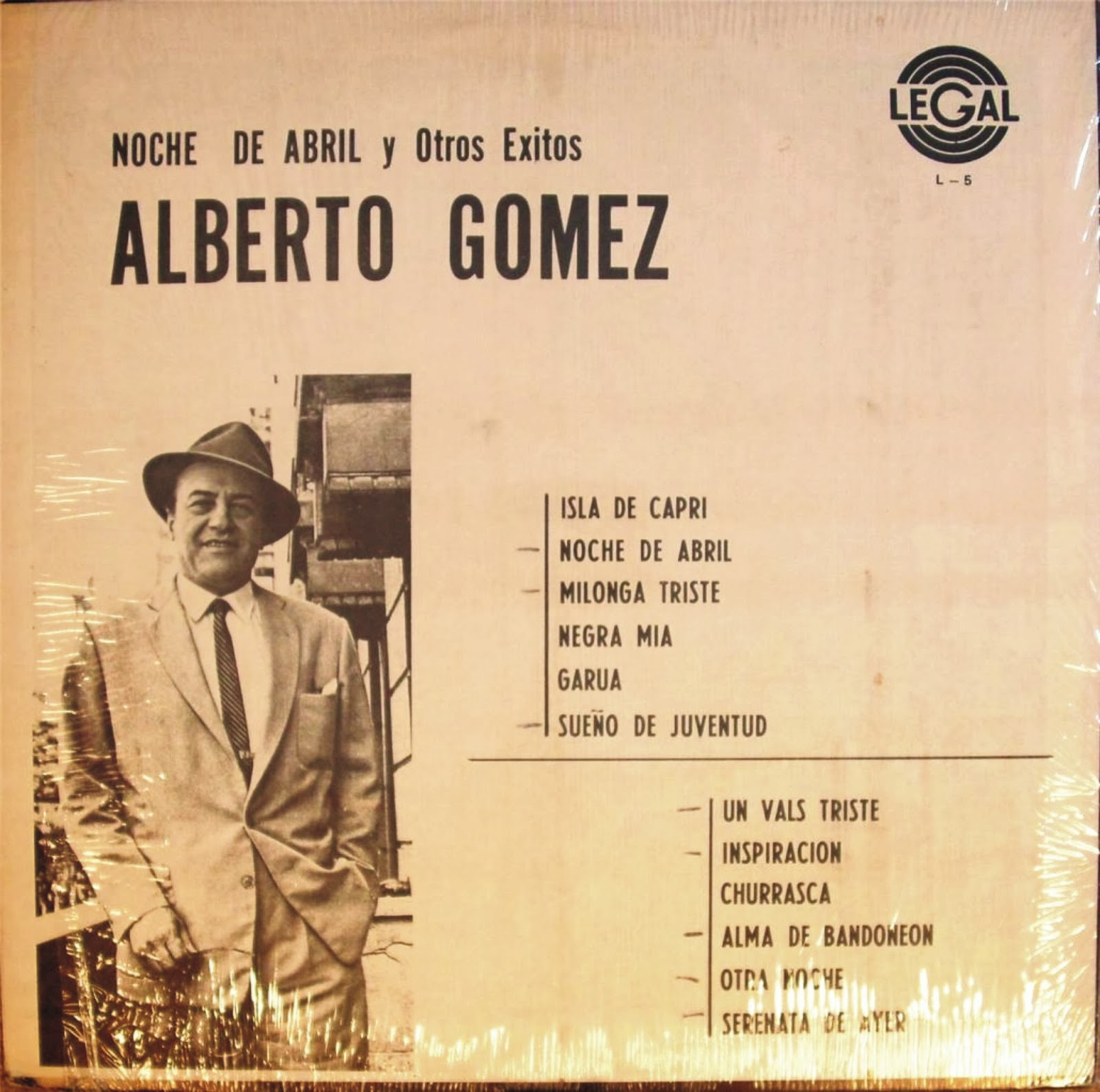 La nova Botica del Aleman.: Tango - Alberto Gómez - Noche de abril