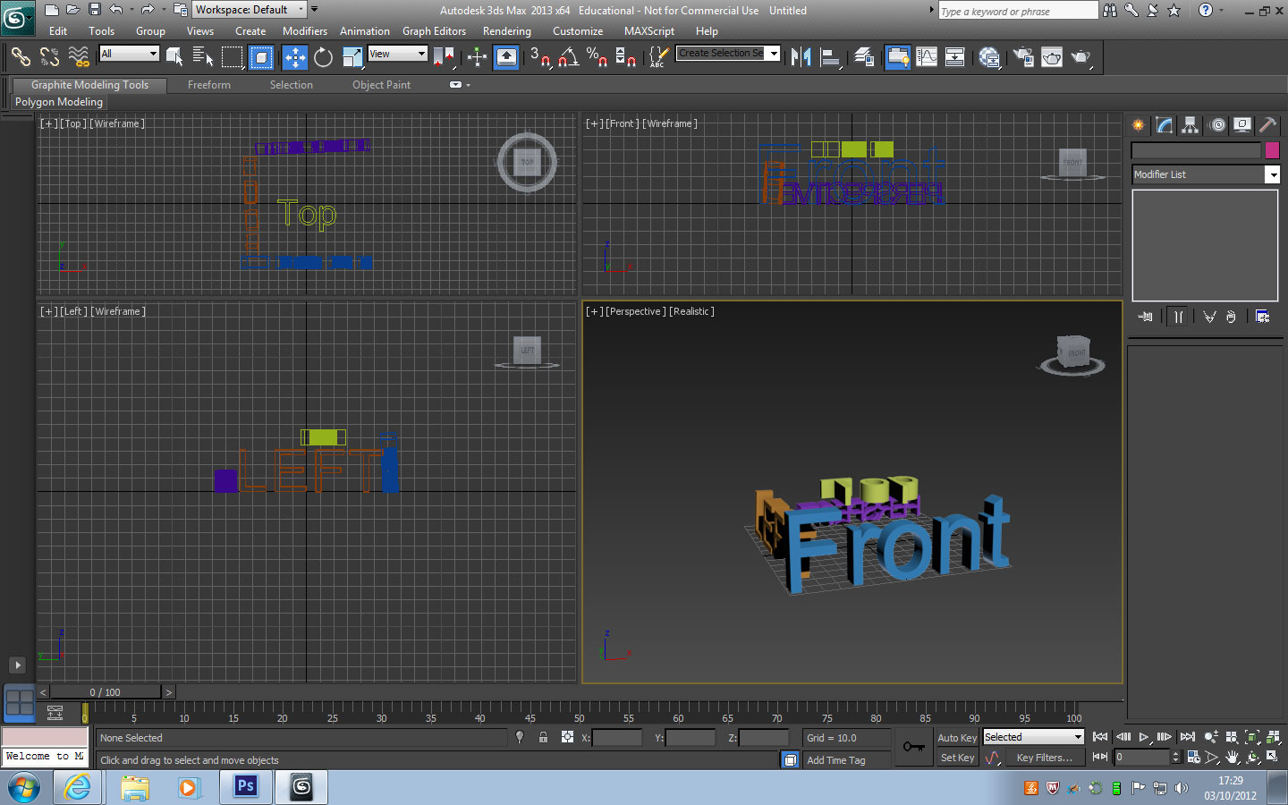 Unit 66: 3DS MAX Viewports