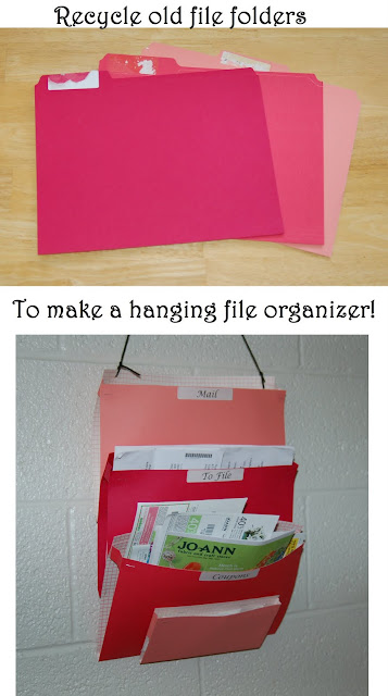 Living the Craft Life: DIY hanging folder organizer - Tutorial