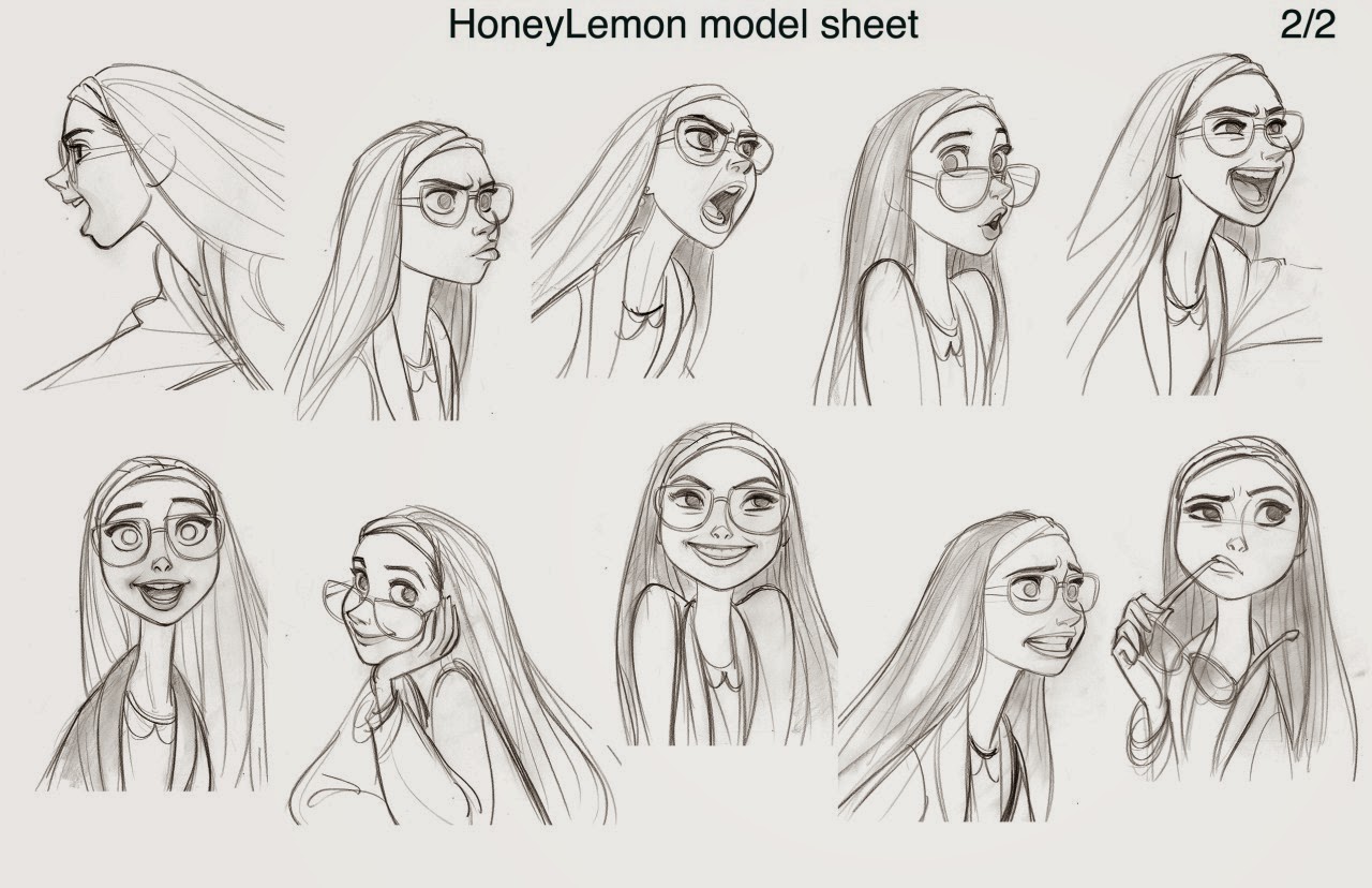 Cartoon Concept Design Disney Big Hero 6 Concept Art And Model Sheets