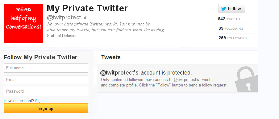 Protected Twitter - I Read You Loud and Clear! | Planet Botch
