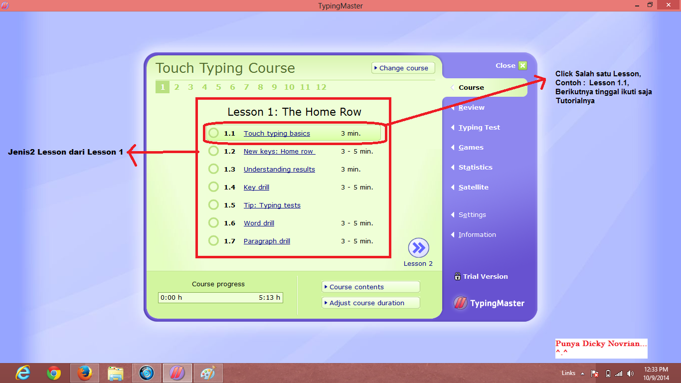 SALING BERBAGI: CARA MENAJALANKAN TYPING MASTER