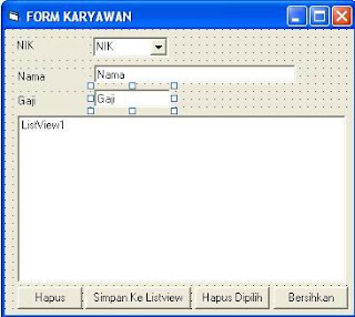 Menggunakan Listview Pada Visual Basic 6