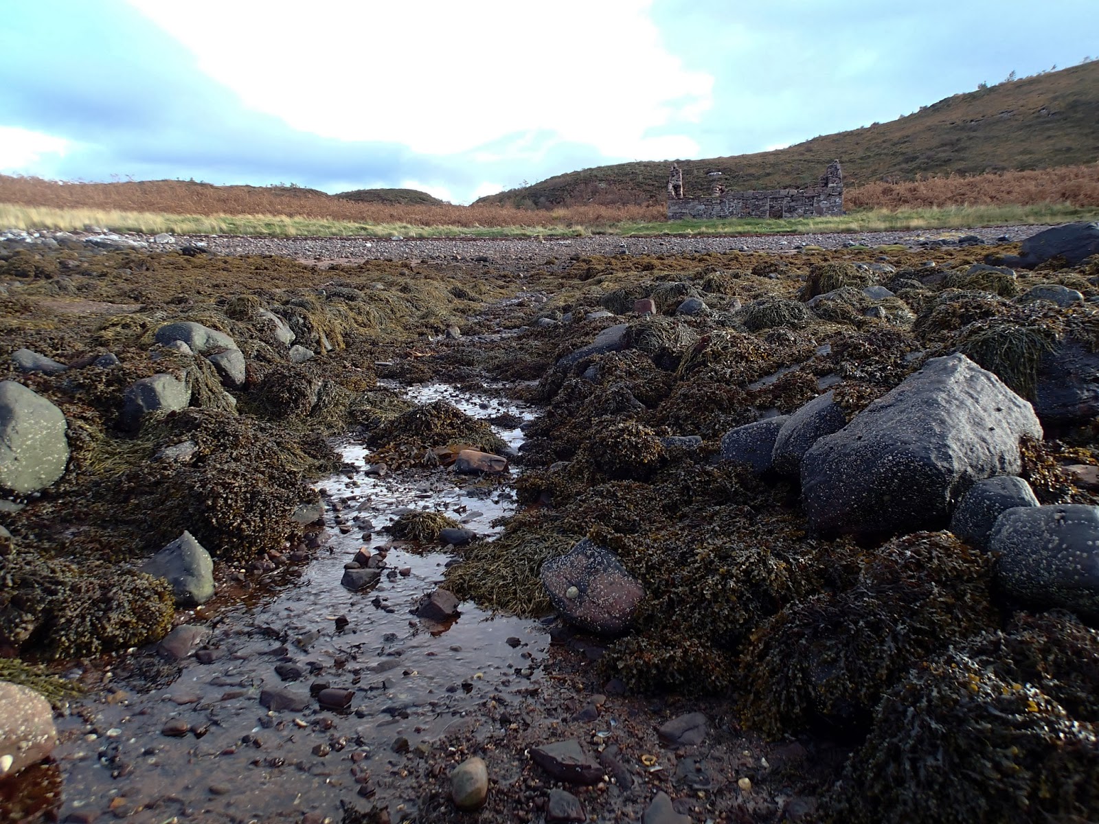Mountain and Sea Scotland: Abandoned croft, Enard Bay