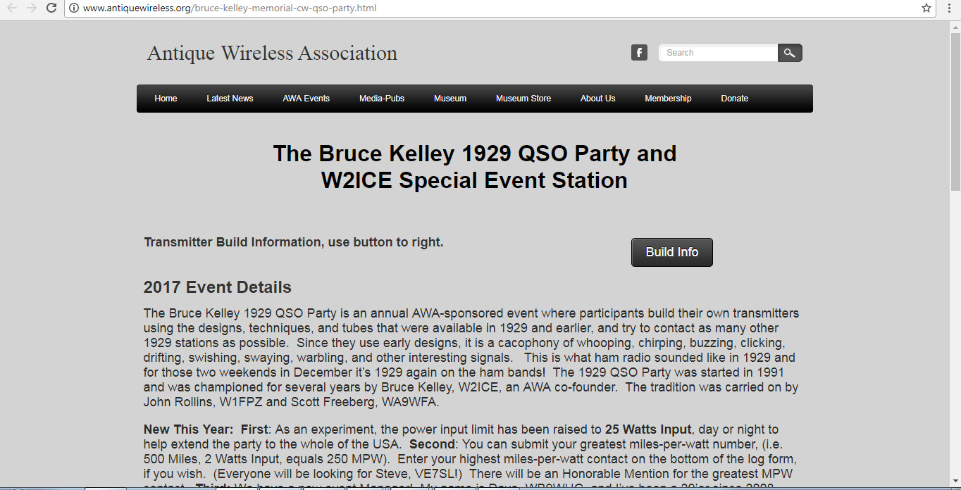 SV1GRN: Bruce Kelley 1929 QSO Party