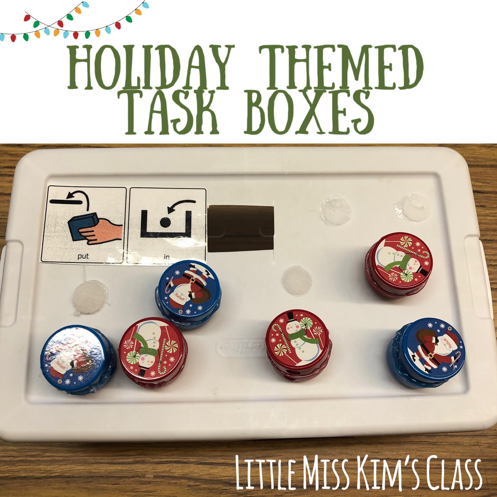 Little Miss Kim's Class: Holiday Themed Task Boxes for Special Education