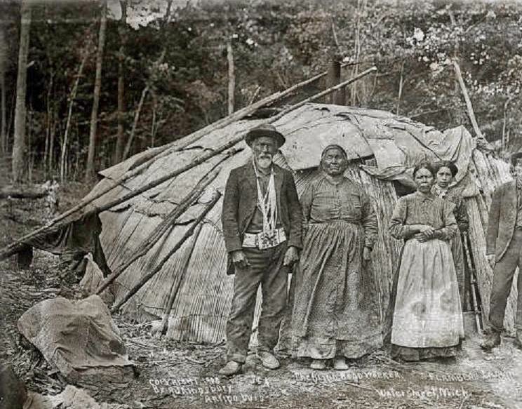 Native American Indian Pictures: Ojibwa Indian's Wigwam Houses ...