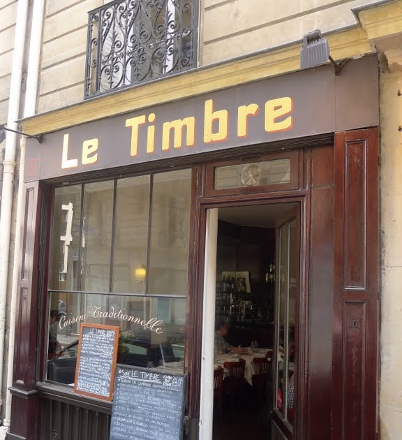 Lunch at Le Timbre, a Cozy Restaurant near the Luxembourg Gardens