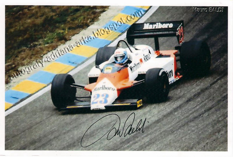 Autographs-F1: Mauro BALDI