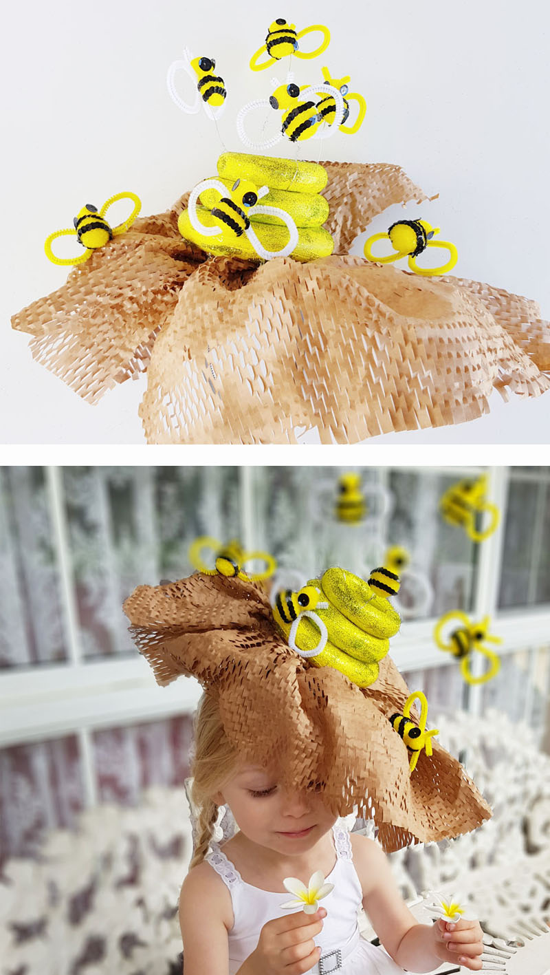 How to make a Bumble Bee Easter Parade Hat | Now thats Peachy