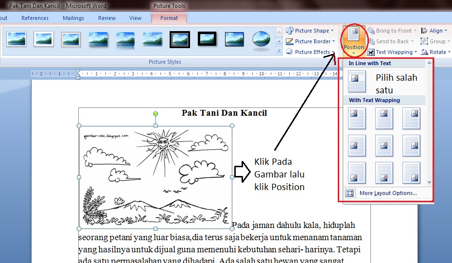 Cara Insert Gambar Pada Microsoft Word 2007 - Sinau Komputer Cara Insert Gambar Pada Microsoft Word 2007 - Sinau Komputer