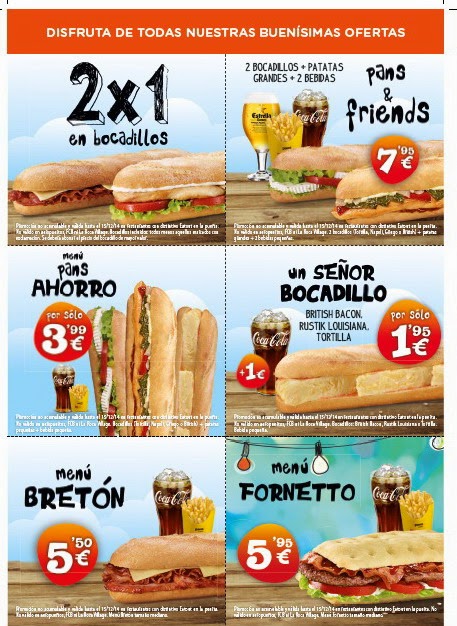 me gusta ahorrar: Nuevos cupones de pans&company