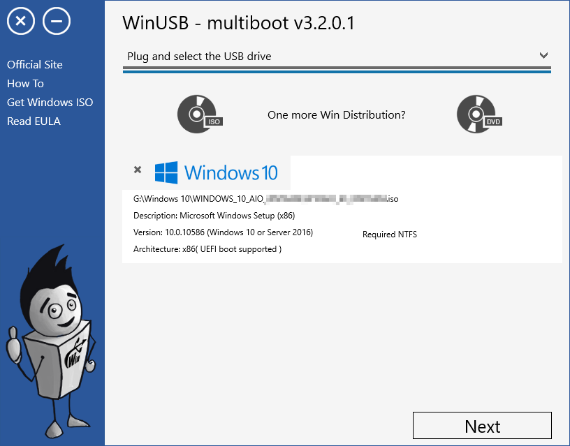 WinUSB 3.3.2.0 | Crear USB de instalación de Windows | Portable ...