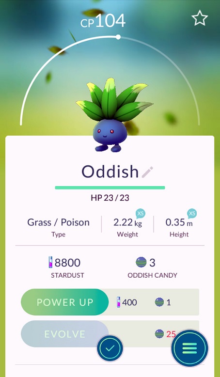 Pokemon Go: Oddish