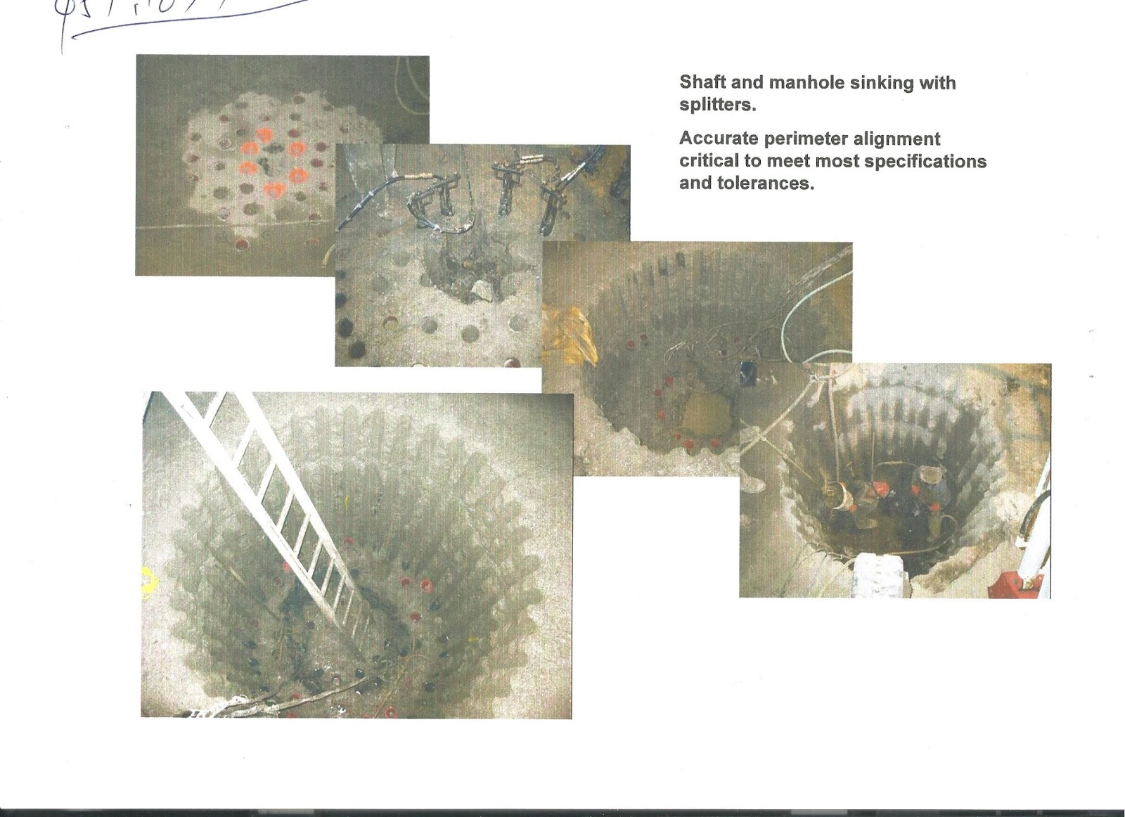 Drill & Split Rocks !: Drilling Patterns for Vertical drill/split Sites