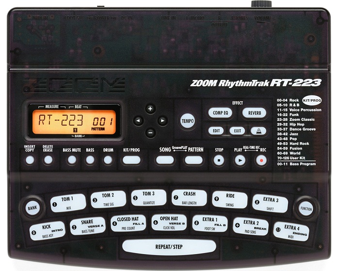 JL Guitar Collection: Zoom Drum Machine RT-223