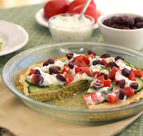 Falafel Pie ~ Heat Oven to 350