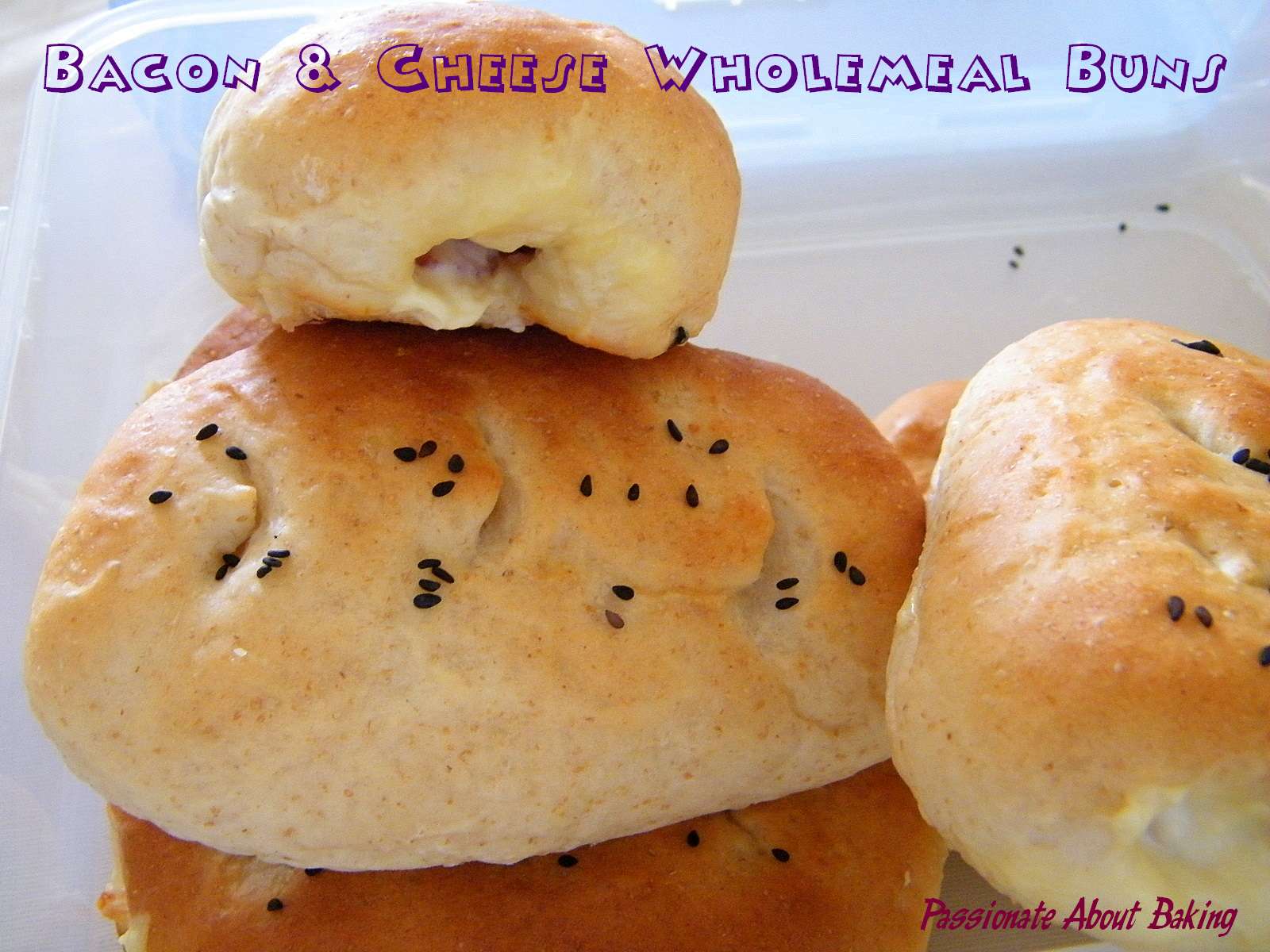 Bacon and Cheese Buns | Passionate About Baking