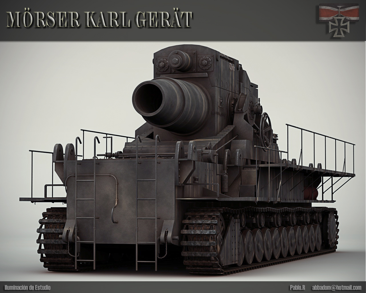 3D Infografías: MÖRSER KARL GERÄT