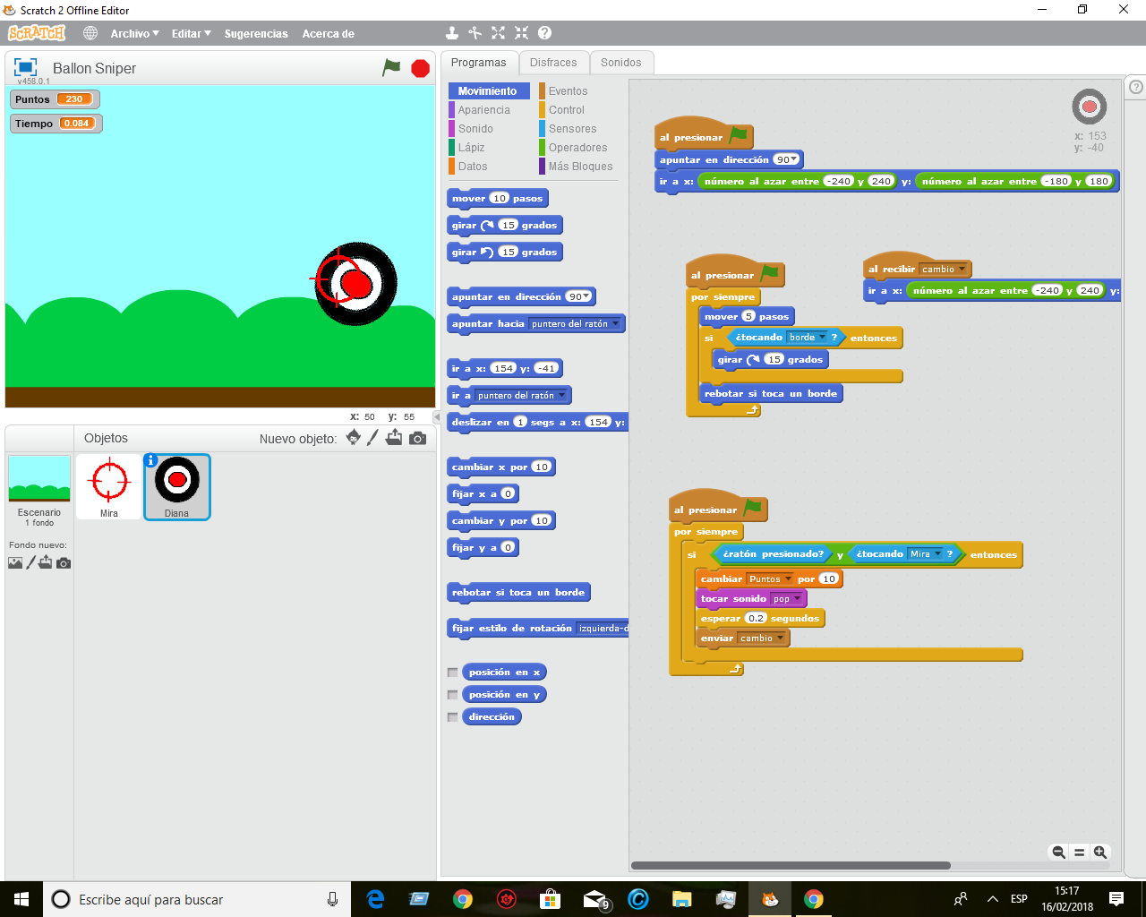 El rincón de Scratch: 2018