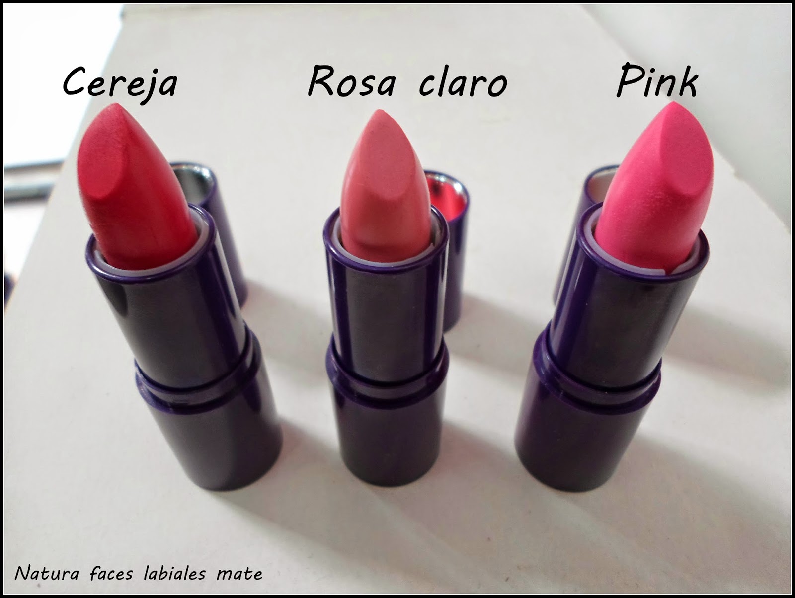 Espacio Flowers: Swatch: Labiales mate Natura faces